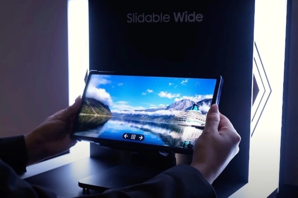 三星展示 Flex Slidable 側拉式螢幕手機設計 8 1 吋拉開變 12 4吋 177147 Cool3c